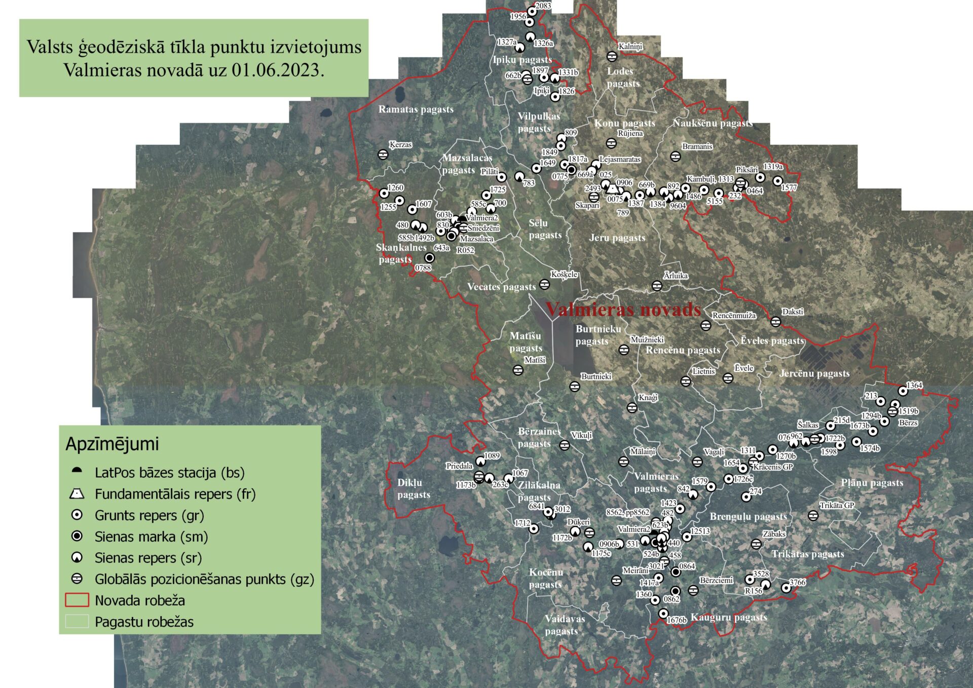 Valmieras novadā apsekos valsts ģeodēziskā tīkla punktus - Valmieras novads