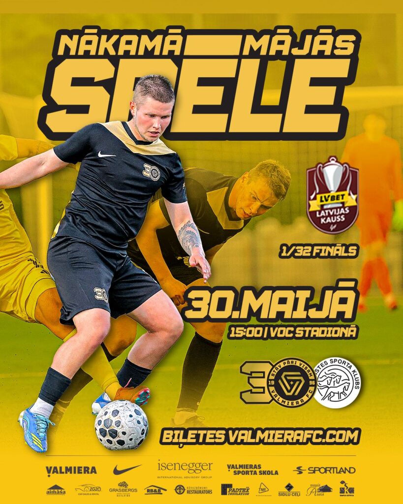 Valmiera FC Latvijas kausa izcīņu sāks ar mājas spēli pret Skanstes SK ...